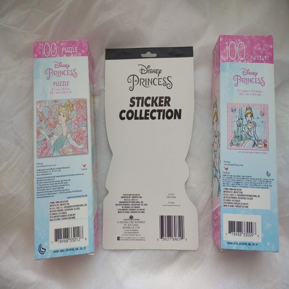 Disney | Toys | Nwt 3 Piece Disney Princess Sticker Collection Book And ...